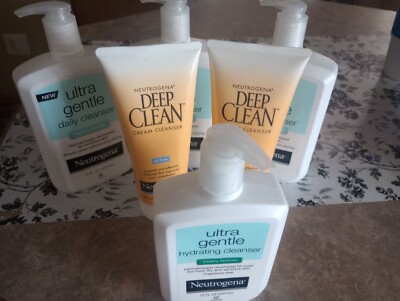 Neutrogena Ultra Gentle & Deep Clean Cleansers Bundle 5-Piece Set | eBay