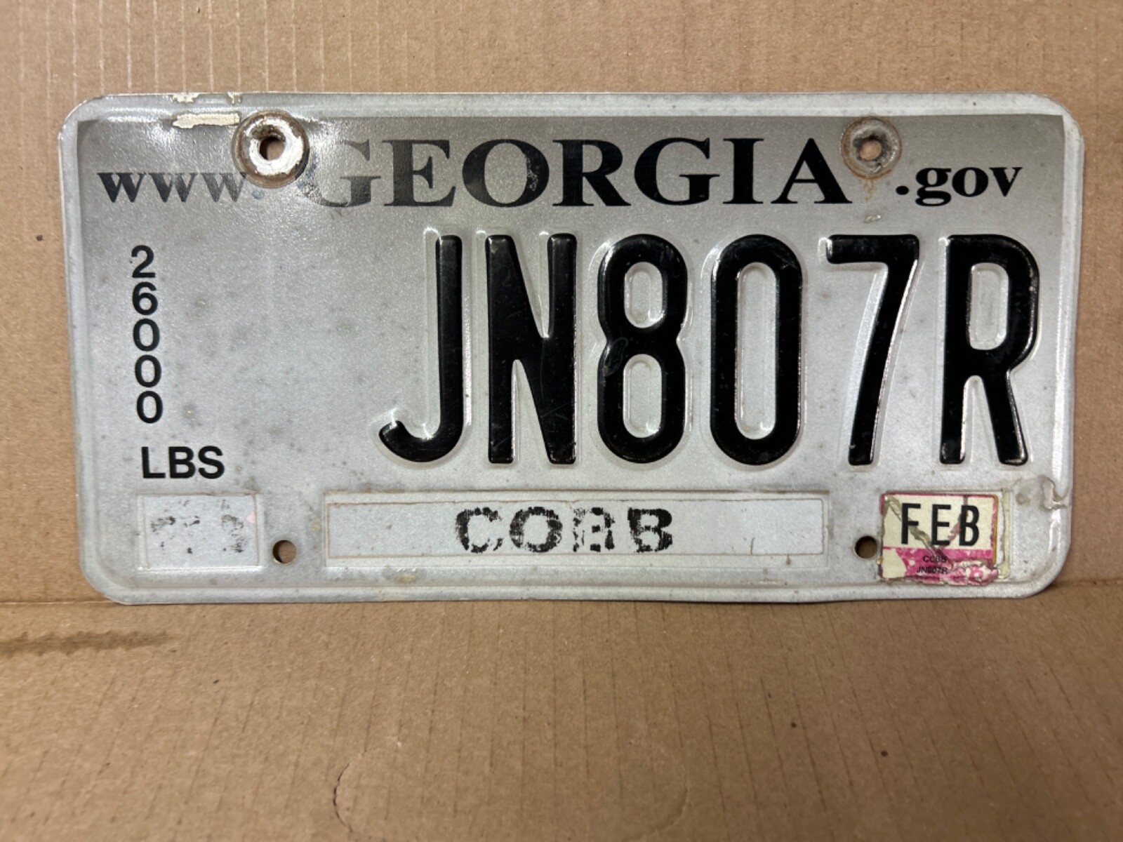 Vintage Georgia License Plate Cobb | eBay