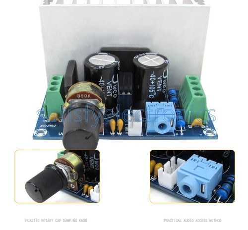 Dual 12V 30W*2 TDA1521 HIFI Pure Class A Stereo Audio Power Amplifier ...