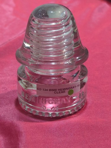 Hemingray - 18 0_4 Clear Glass Insulator Made In USA 3 | eBay