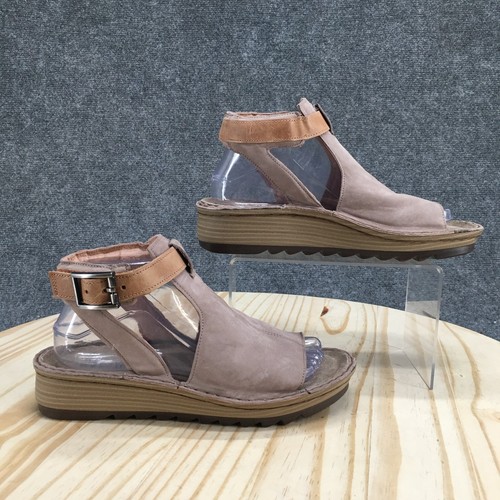 Naot Sandals Womens 38 Verbena Ankle Straps Beige Leather Buckle Open ...
