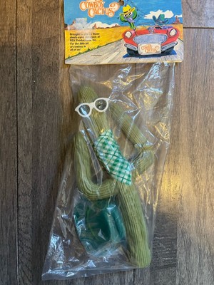 Vintage COWBOY CACTUS Antenna Topper Car Sunglasses Bandana Hat NOS ...