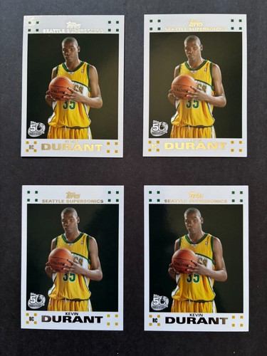 2007 Topps Kevin Durant #2 Rookie Card - Lot of 4 | eBay