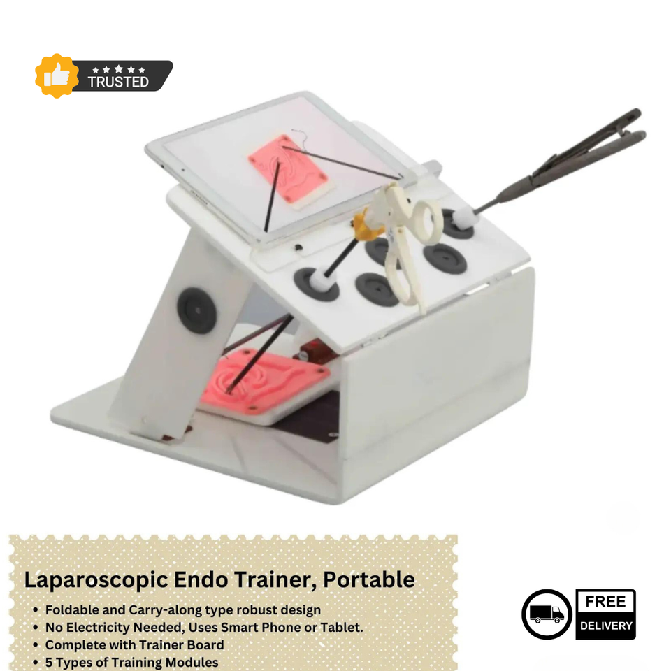 New Portable Simulator Laparoscopic Trainer Endo Training Practice Box ...