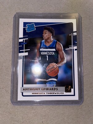 ANTHONY EDWARDS - 2020-21 Panini Donruss Rated Rookies #201 - Rookie RC ...