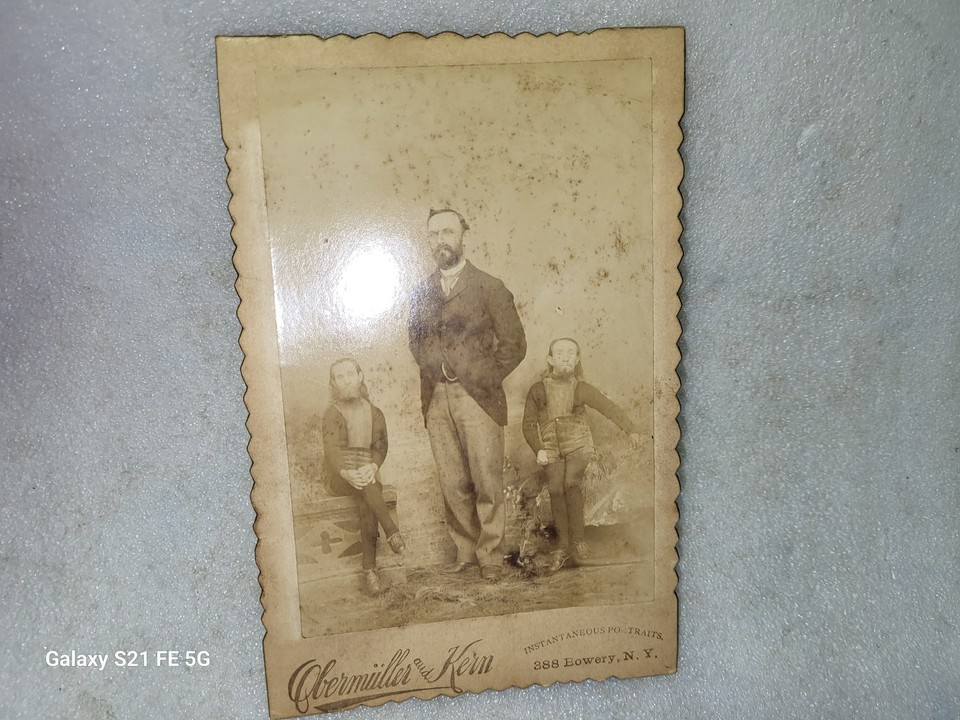 Vintage 1890s Circus Photo of Midgets Waino & Plutaino Cabinet Card | eBay