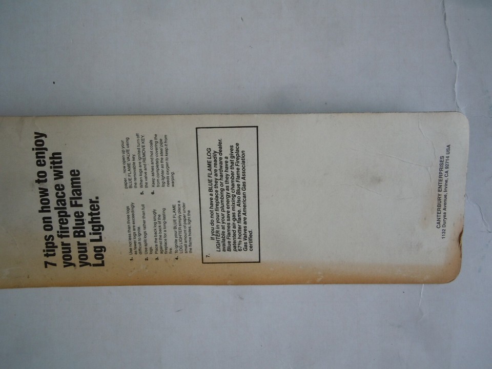 Blue Flame Log Lighter Key 5/16 Socket Fireplace Log Lighter Key NEW | eBay