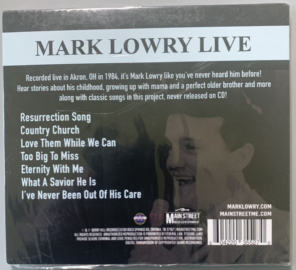 Mark Lowry Live From Akron, OH CD Recorded 1984 New | eBay