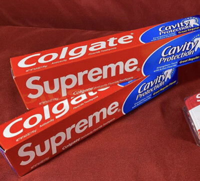 Supreme x Colgate Cavity Protection Toothpaste FW20 1 Tube Tooth Paste ...