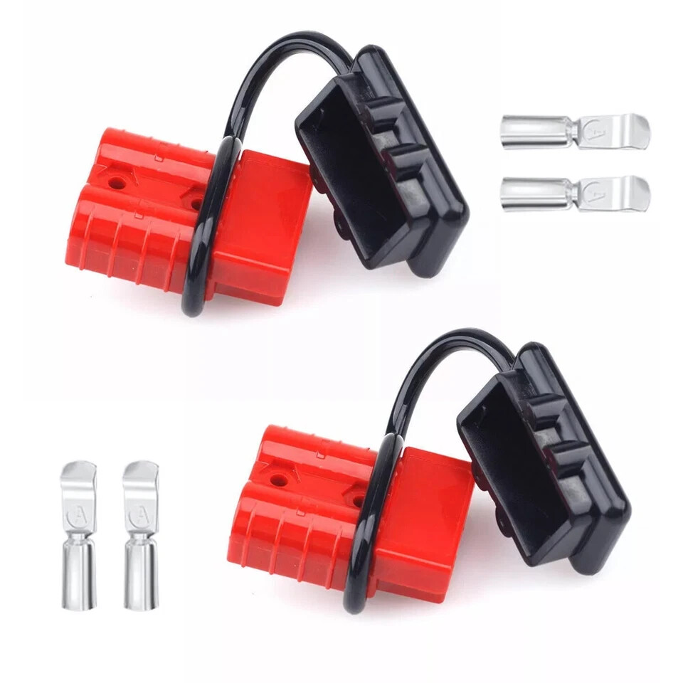 2X Battery Quick Connect Disconnect Jumper Connector Cable Plug 50A W ...