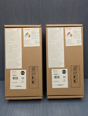 2 x Ricoh 12x8201 Black Ink for Infoprint 5000/5000 MP Continous Feed ...