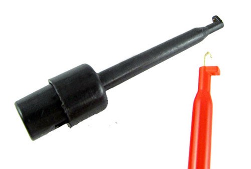 12 Pairs (24pcs.) Grabber Hook Clips Probe Solder Type for Test Probes ...