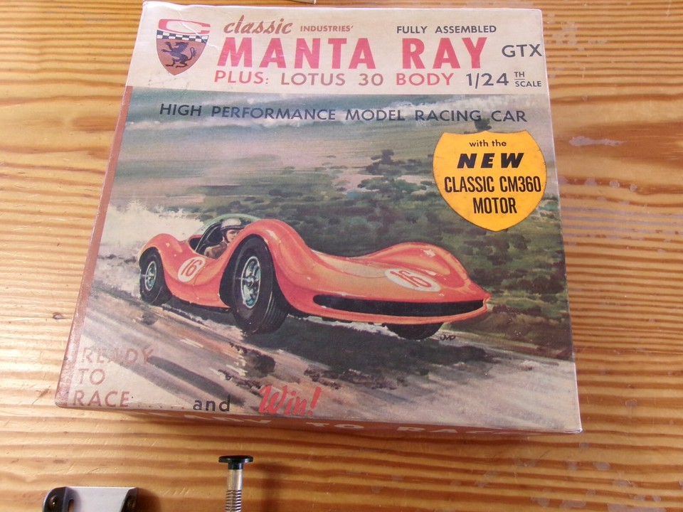 Classic Industries Manta Ray 1/24 Slot Car, Lotus 30 Body, Extra ...