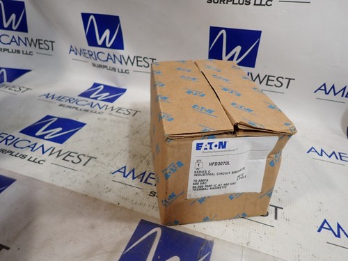 New Surplus EATON HFD3070 70 amp 3 pole 65kA@480v Circuit Breaker | eBay