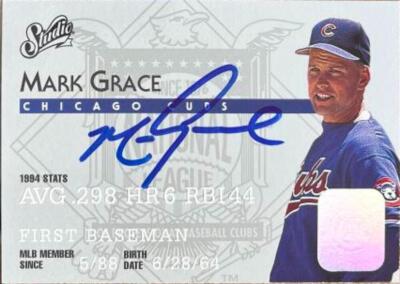 Mark Grace Autographed 1995 Studio #177 | eBay