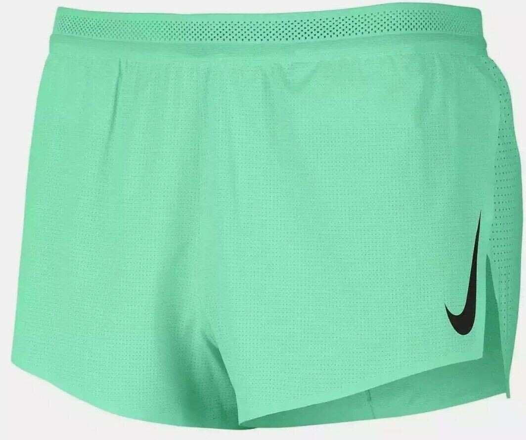 Nike Aeroswift 2" Flyvent Green Glow Running Shorts Men’s Size L ...