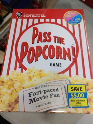 Pass The Popcorn Game Movie Trivia Game By Wiggles. Excellent Condition ...