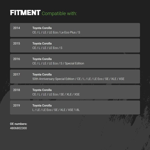 Control Arm For Toyota Corolla 2014-2022 Right Front Lower 4806802300 ...