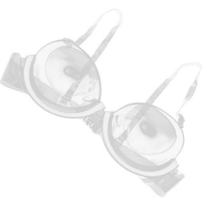 Clear Adjustable Strap Disposable Bra Transparent Plastic Invisible ...