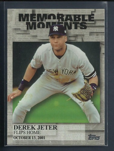 Derek Jeter 2017 Topps Memorable Moments Insert Card # MM-31 New York ...