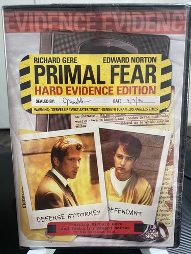 Primal Fear DVD New Hard Evidence Edition Unopened Brand New Free ...