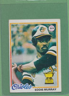 HUGE PRINTING ERROR 1978 Topps Eddie Murray #36 HOF Rookie Card MISSING ...
