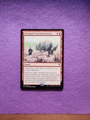 MTG - Divergent Transformations - Commander 2016 017/351 Red Rare NEVER ...