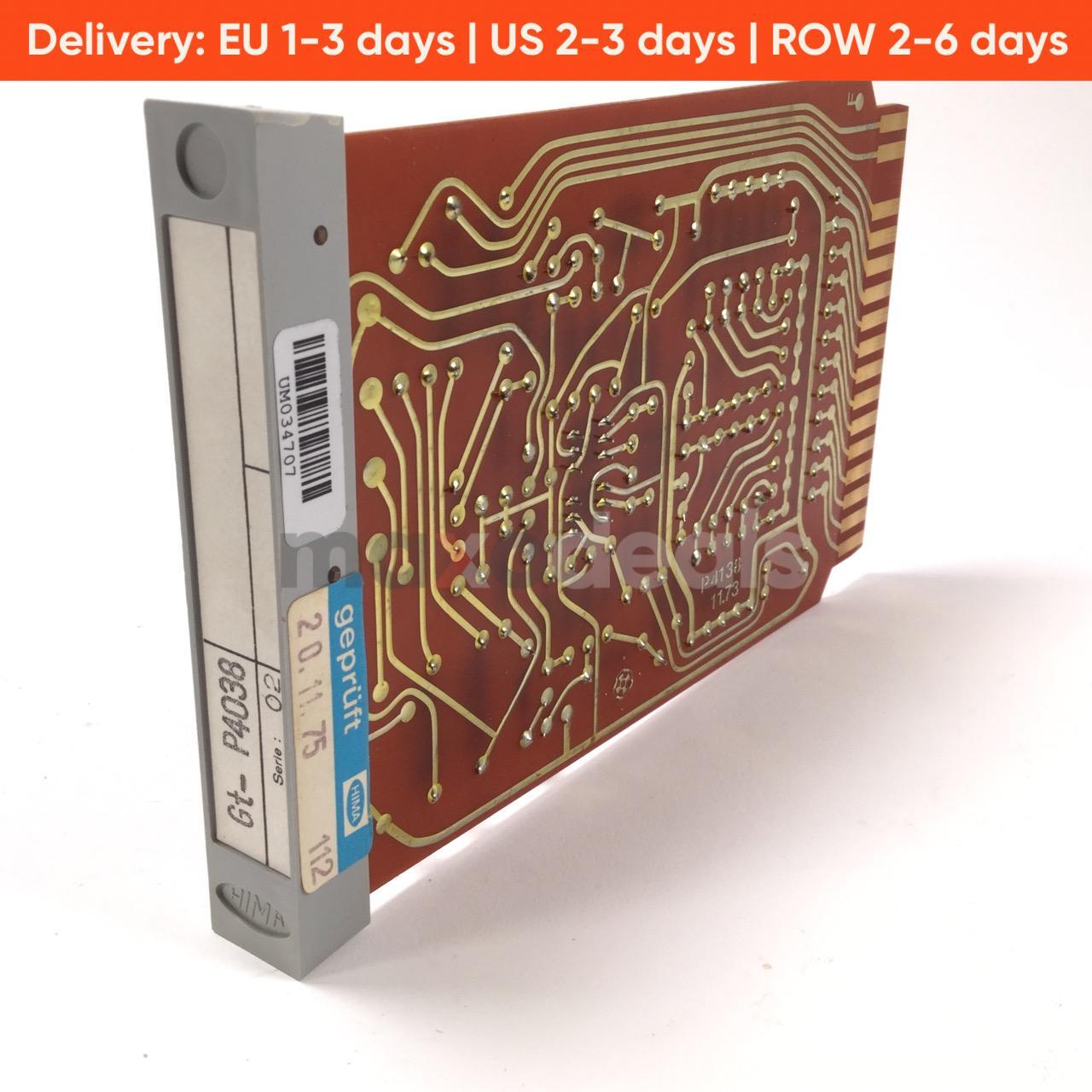 Hima GT-P4038 PLC CPU Module Board Card Used UMP | eBay