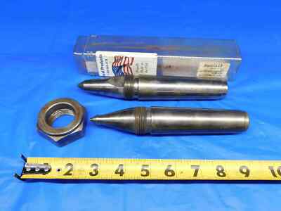 2pcs ROYAL PRODUCTS MORSE TAPER #4 THREADED DEAD CENTERS CARBIDE TIPPED ...