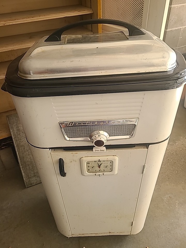 Vintage 1950s Westinghouse Electric Roaster Oven W/ Bottom Cabinet ...