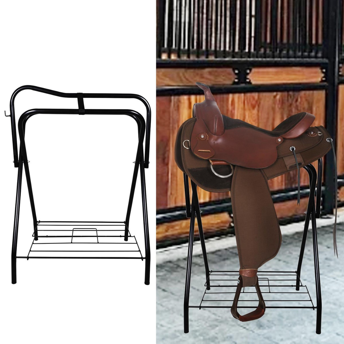 Western Saddle Stands Saddle Rack | Saddle Rack, Western Crafts, Horse