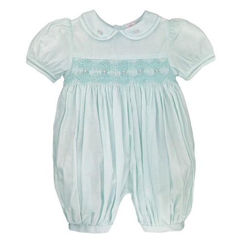 NWT Petit Ami Mint Green Smocked French Bubble Romper 3M 3 M Baby Girls ...