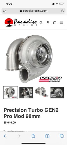 Precision 98mm Gen2 Pro Mod Turbocharger 140ar | Silver | Matte ...
