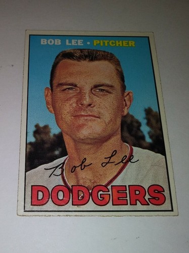 Topps 1967 Bob Lee Dodgers Baseball Card | eBay