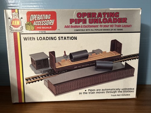 Vintage AHM HO Operating Pipe Unloader with Loading Station 11016 NOS ...