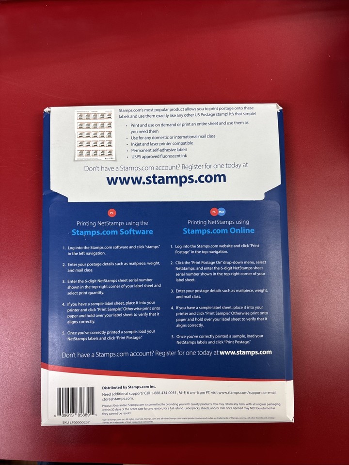 Endicia NetStamps Label Sheets Stamps USPS Shipping Stamps.com Postage ...