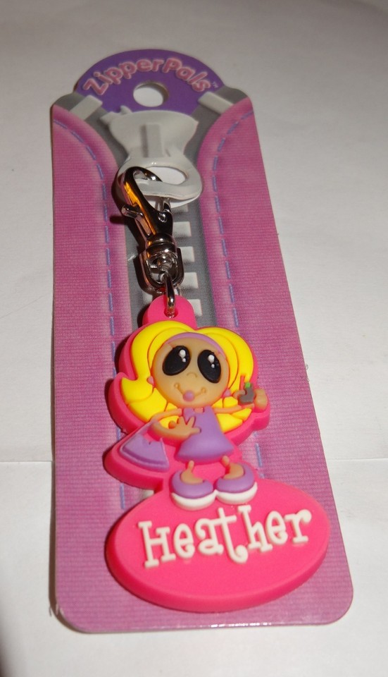 Zipper Pulls Kids Name Tag Zipper Pals ID Charm Backpack Bag Choose ...