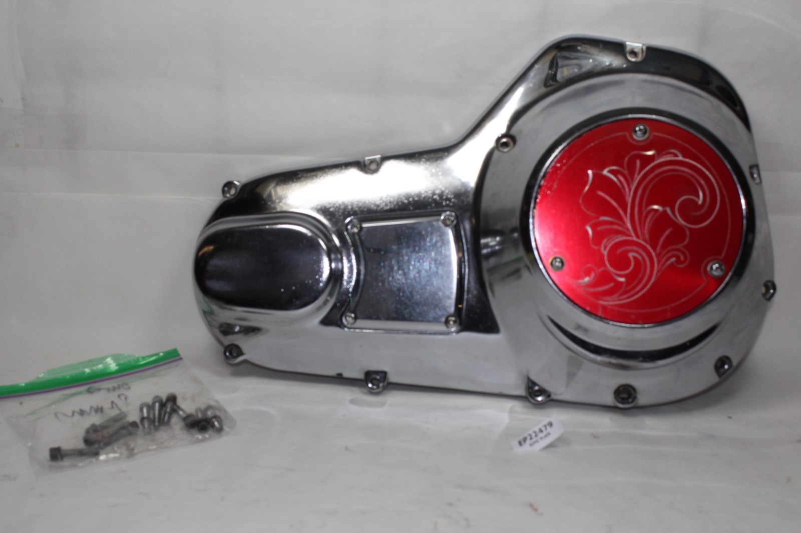 Harley FXR chrome outer primary cover 1985 to 1988 FXRD FXLR FXRP FXRT ...