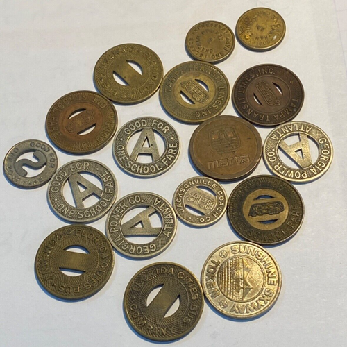 #A9615 Lot of Vintage Transit Tokens-Florida Georgia | eBay