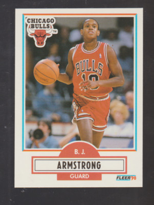 1990 Fleer #22 B.J. Armstrong rookie card, Chicago Bulls | eBay