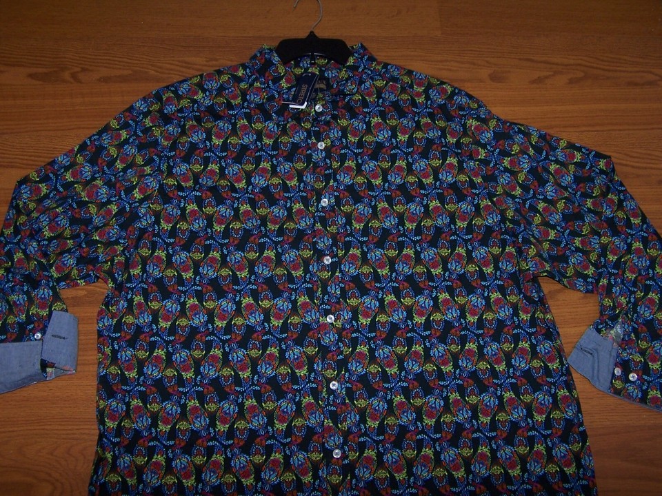 Size 4XT Mens Cremieux Premium Denim Button-Down Long Sleeve Shirt | eBay