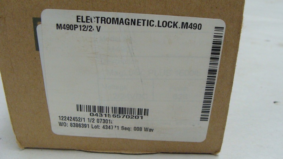 SCHLAGE MAGNETIC LOCK M490P 12/24V NOS NEW | eBay