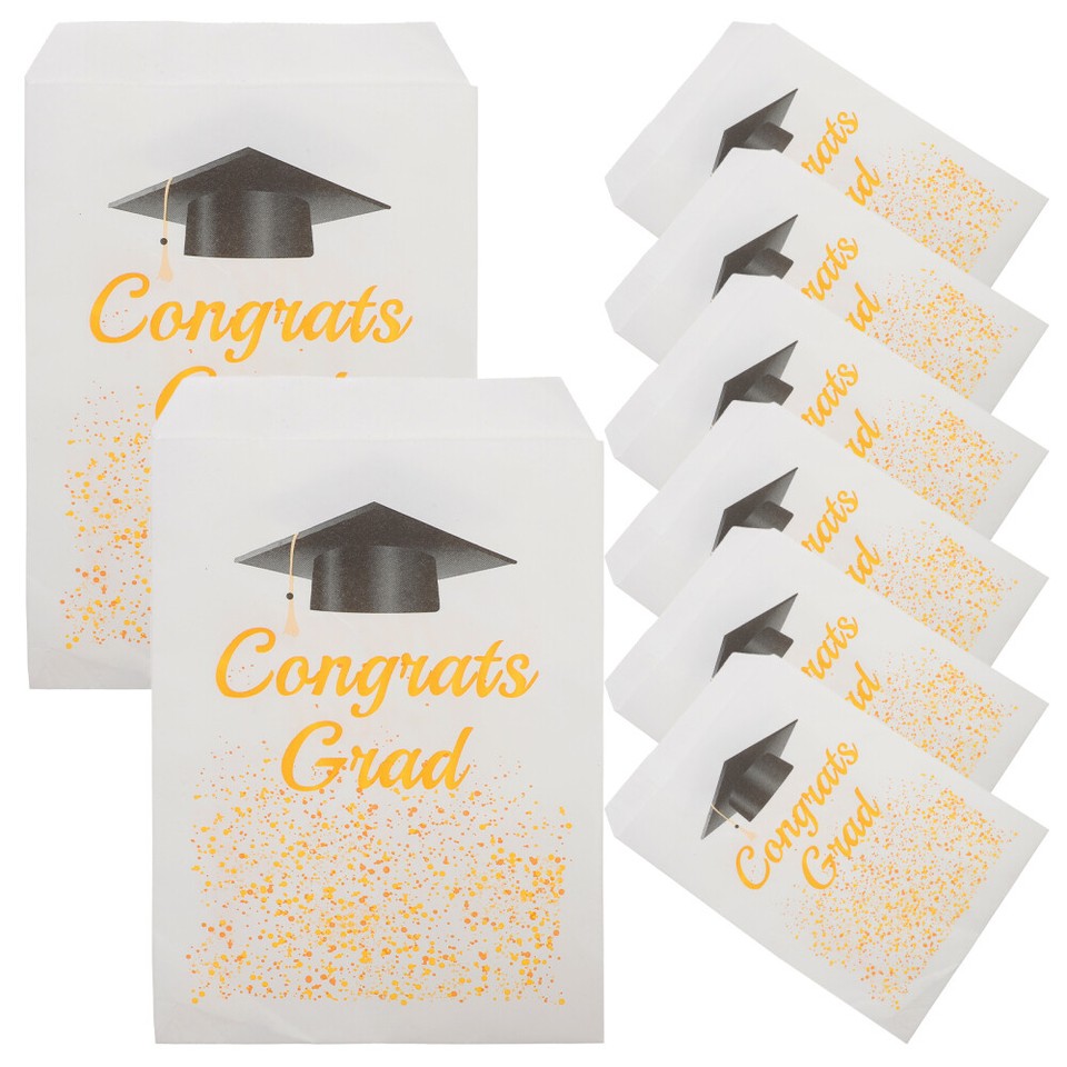 10pcs Graduation Gift Bag Paper Congrats Grad Party Favor Bags Treat ...