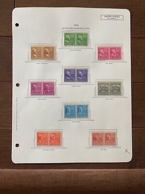 mystamps US Stamps 839-851, MNH, 13 each Joint Line Pairs - SCV = $139. ...