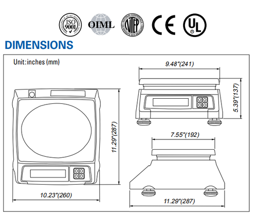 Open Box CAS SW-5, SW-10, SW-20, SW-50, Food Service Scale, Kg/ g/ Oz ...