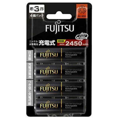 HR-3UTHC/4 Fujitsu HR-3UTHC 2450mAh NNi-MH AA-size Rechargeable Battery ...