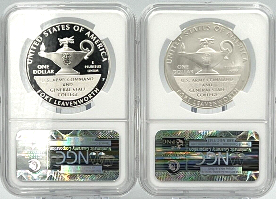 2 COIN SET - 2013 P&W 5 Star Generals Silver Dollars NGC PF70 ULTRA ...