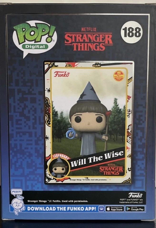Funko Pop Digital Stranger Things - Will The Wise #188 LEGENDARY LE ...