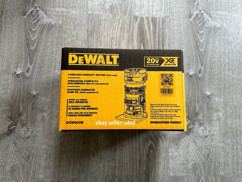 New DEWALT DCW600B 20V MAX XR Cordless Compact Router - Tool Only ...