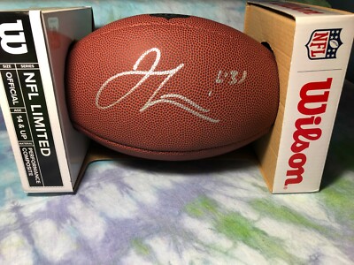 Jamal Lewis Signed Autograph Full Size NFL Football RAVENS Schwartz COA ...